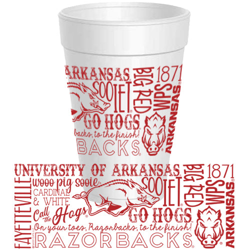 Arkansas - Traditions Font Wrap - 25 pack – Sassy Cups LLC